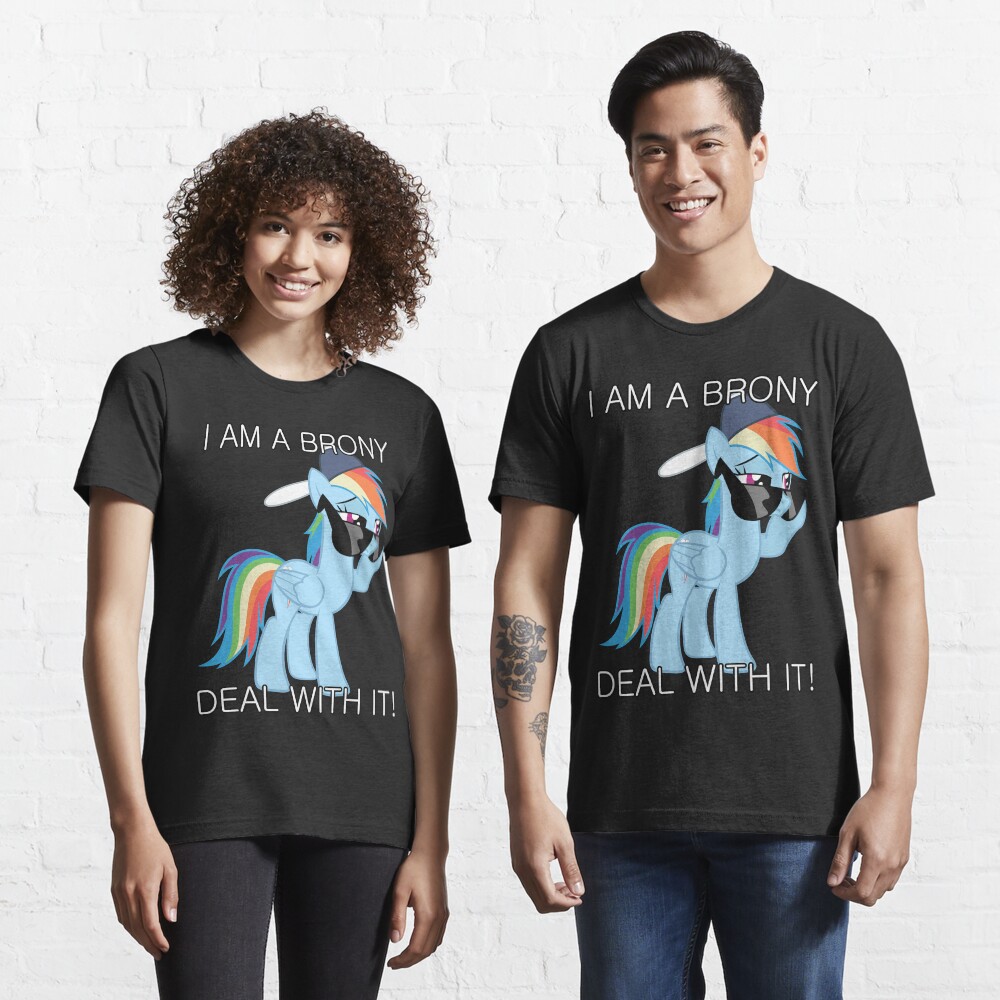 "Rainbow Dash Brony" T-shirt for Sale by Kuzcorish | Redbubble | my ...