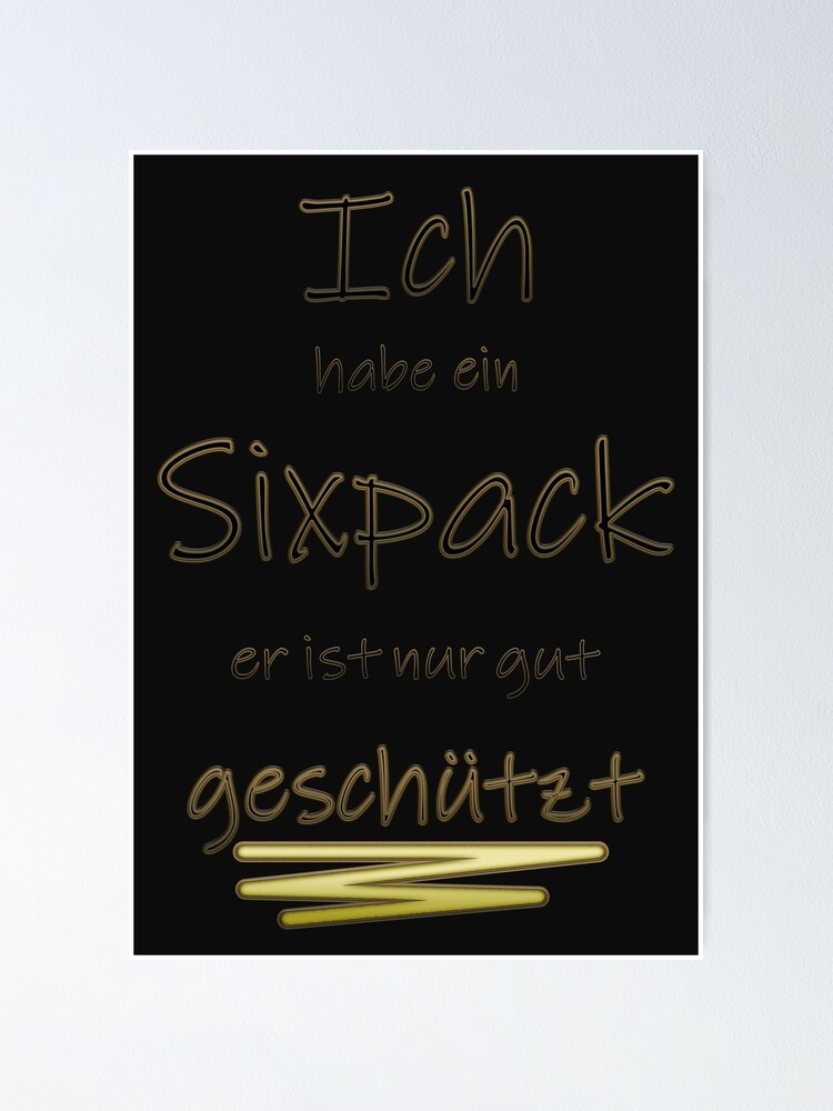"Six pack" Poster by Harinko | Redbubble