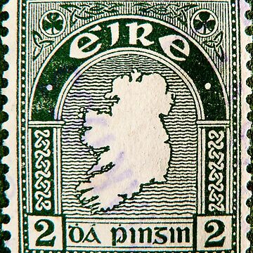 "Eire Ireland vintage old postage stamp" Sticker for Sale by Alessandra ...