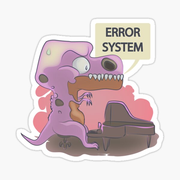 "error system" Sticker for Sale by sambuko | Redbubble