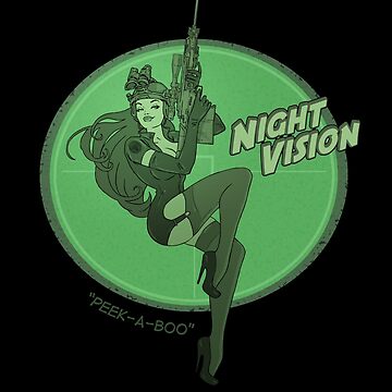 "Night Vision Pin Up" Sticker for Sale by LilyM | Redbubble