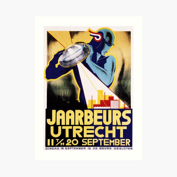 "JAARBEURS UTRECHT Annual Fair Holland Vintage Dutch Poster" Art Print ...