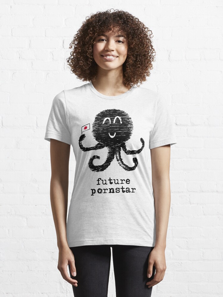 Doodle Inko Kawaii Hentai Octopus Future Pornstar Black On White T Shirt For Sale By