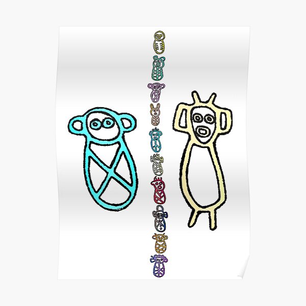 "Baby Taino Symbols" Poster for Sale by liamaris | Redbubble