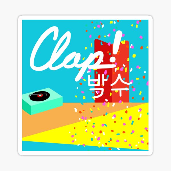 "SEVENTEEN CLAP kpop music video inspired art" Sticker for Sale by ...