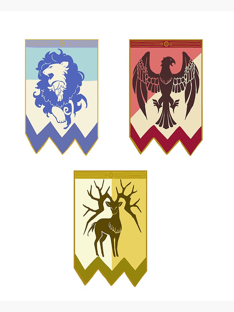 "Fire Emblem 3H House Banners!" Sticker by Lor3n | Redbubble