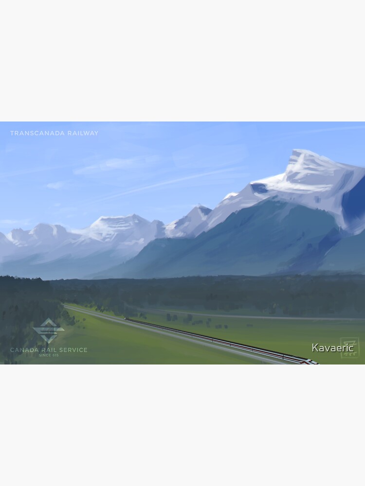 "Canada Rail Service: Transcanada Railway" Sticker by Kavaeric | Redbubble