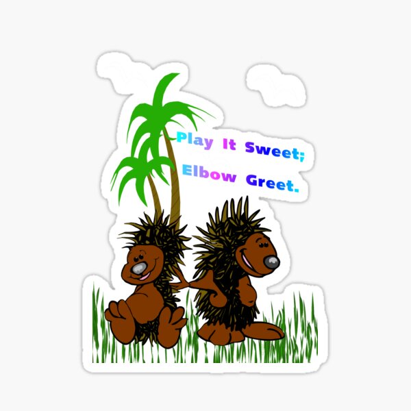 "Elbow Greet" Sticker by kristalcurt | Redbubble