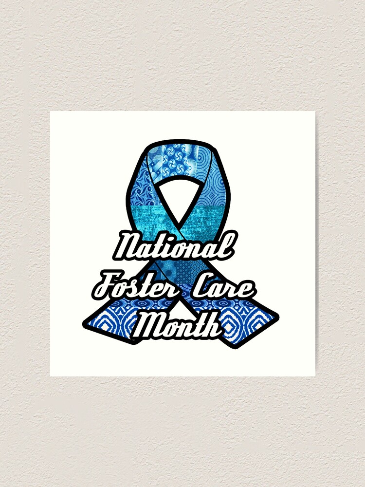 "Foster Care Awareness Month Ribbon" Art Print by artbyomega | Redbubble
