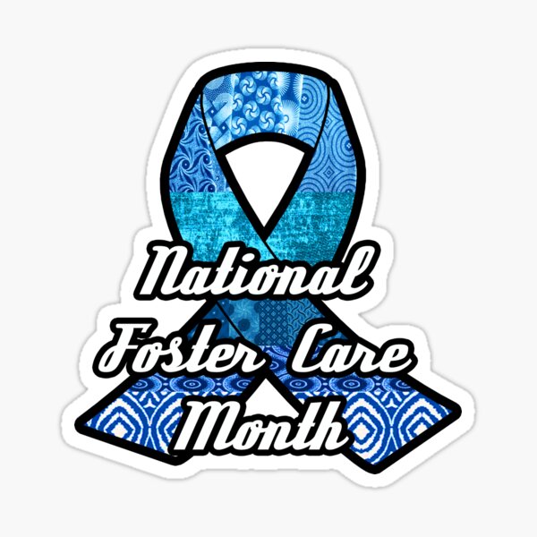 "Foster Care Awareness Month Ribbon" Sticker for Sale by artbyomega ...