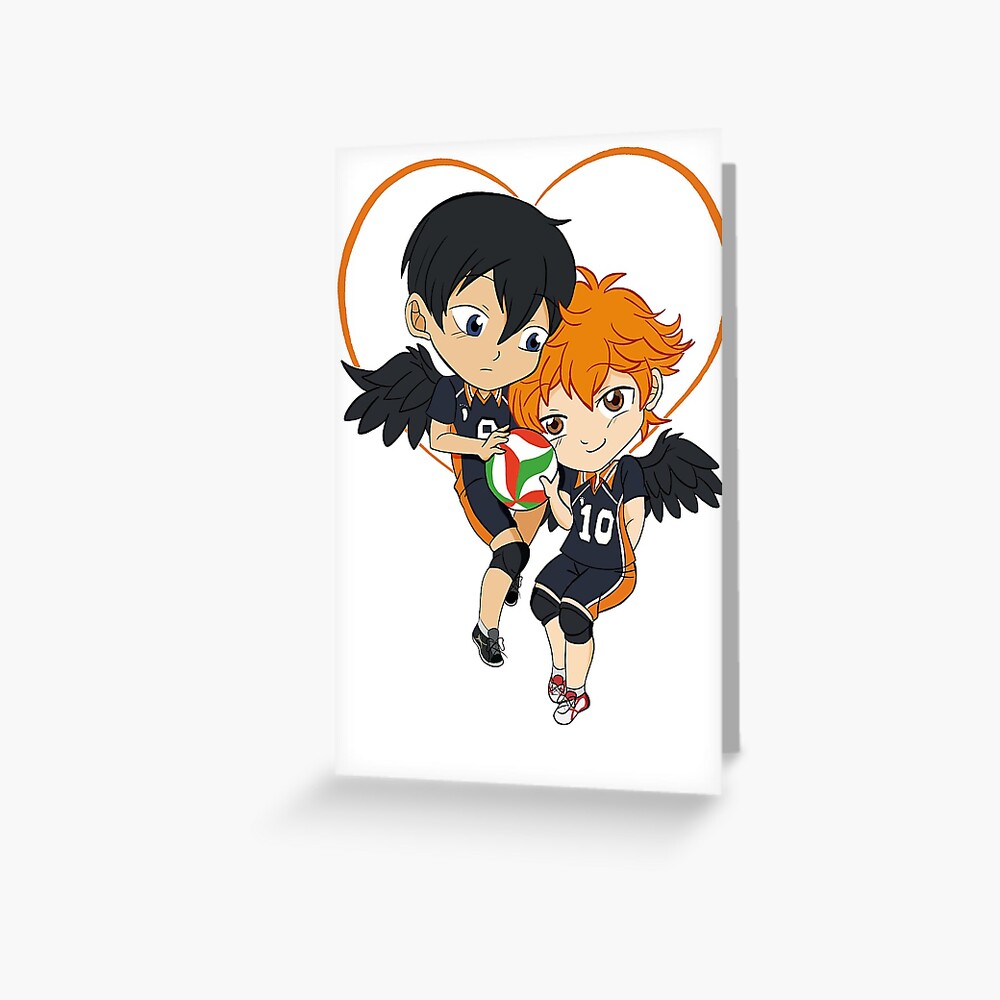 "Haikyuu!! Karasuno Hinata Shouyo and Kageyama Tobio chibi crows ...