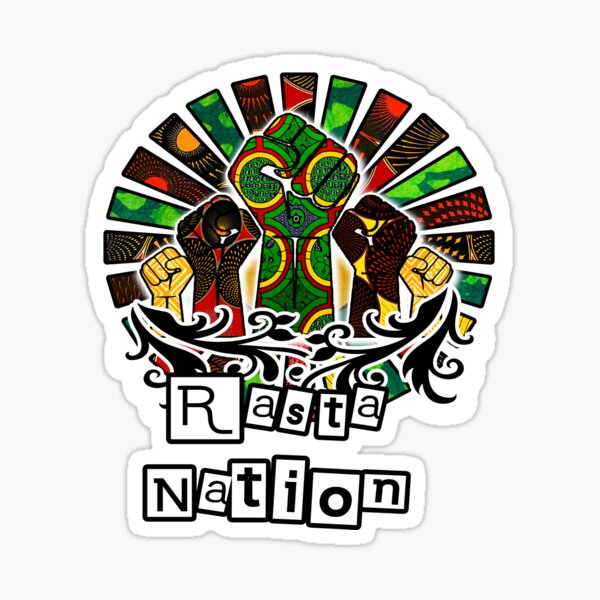 "Rasta Nation" Sticker by artbyomega | Redbubble
