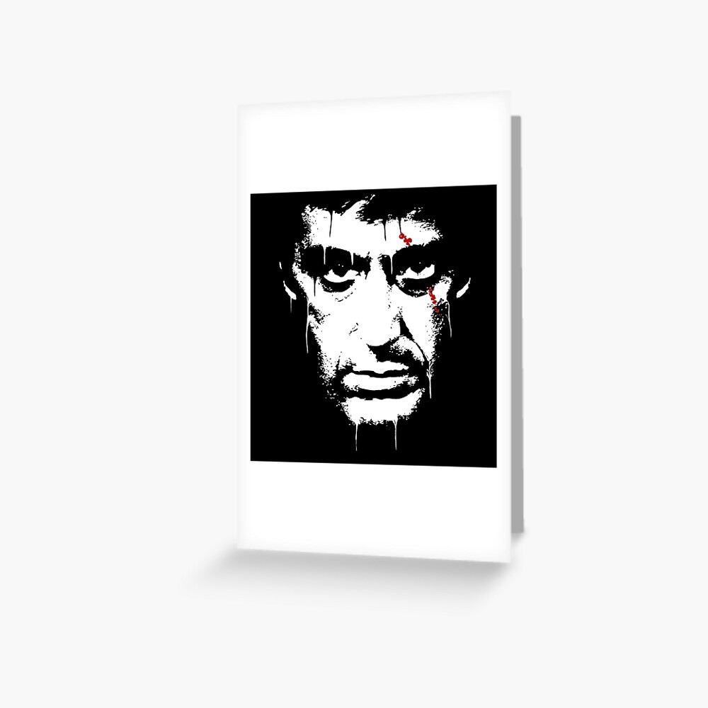 "Scarface" Greeting Card by quickoss | Redbubble