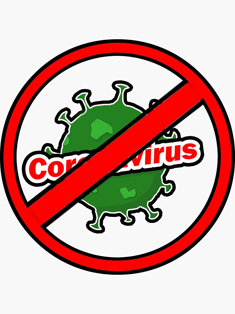 "Coronavirus dont pass" Sticker for Sale by SalHoffman | Redbubble