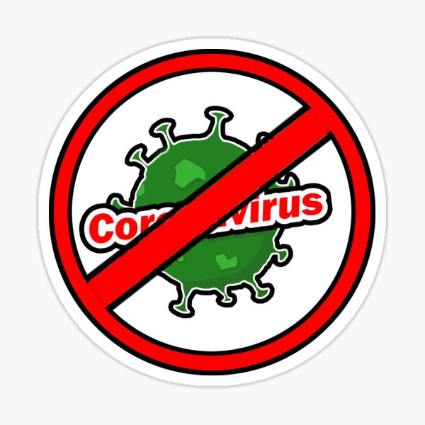 "Coronavirus dont pass" Sticker for Sale by SalHoffman | Redbubble