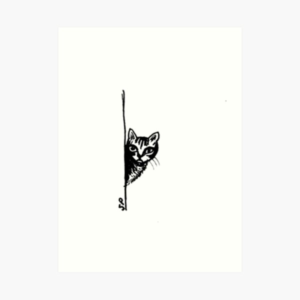 "Curious French Cat" Art Print for Sale by sophiapainted | Redbubble