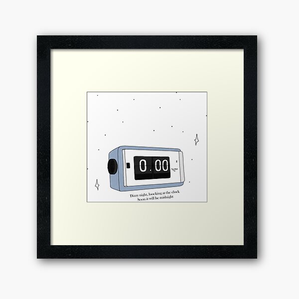 "Bts Zero O'Clock" Framed Art Print for Sale by Maupass | Redbubble