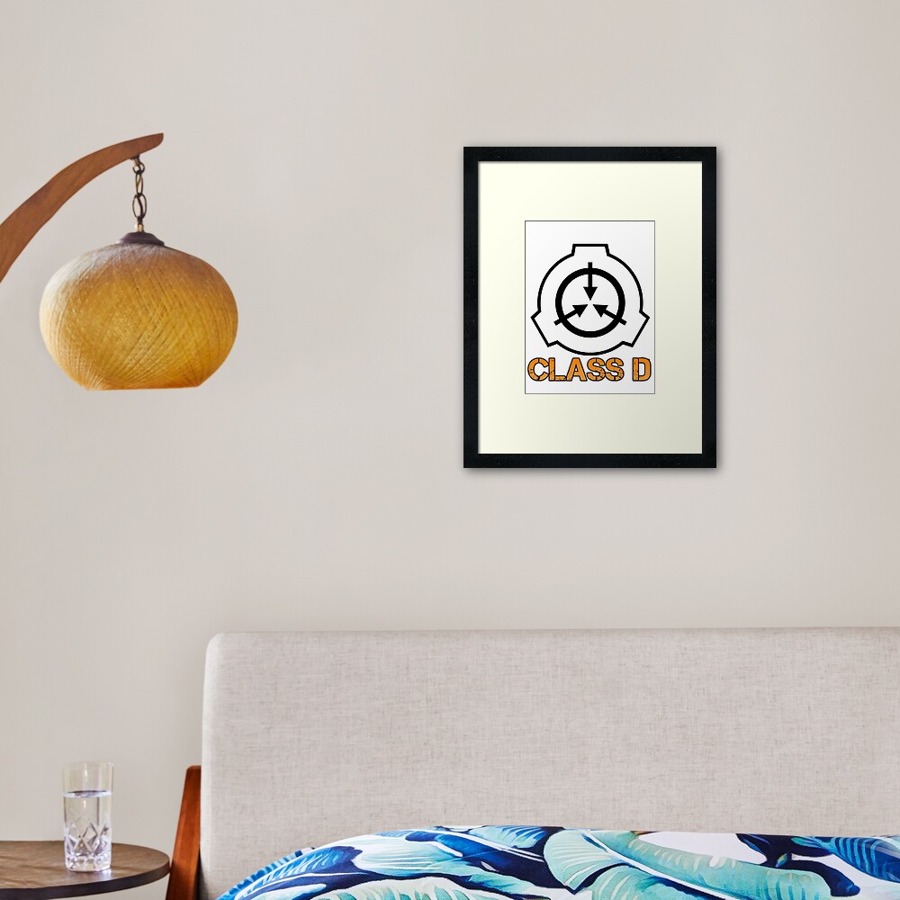 "SCP foundation Class D" Framed Art Print by JACKoconnorTV | Redbubble