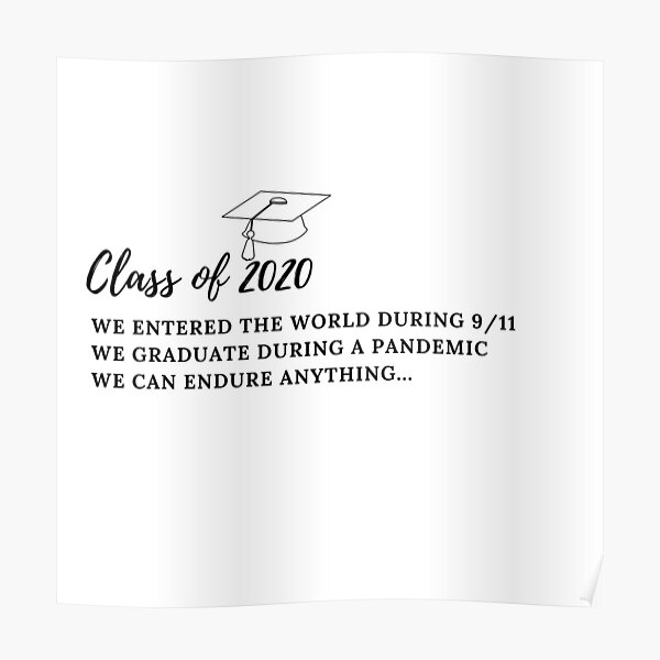 "Graduation Stickers Class of 2020" Poster for Sale by leanicolee ...