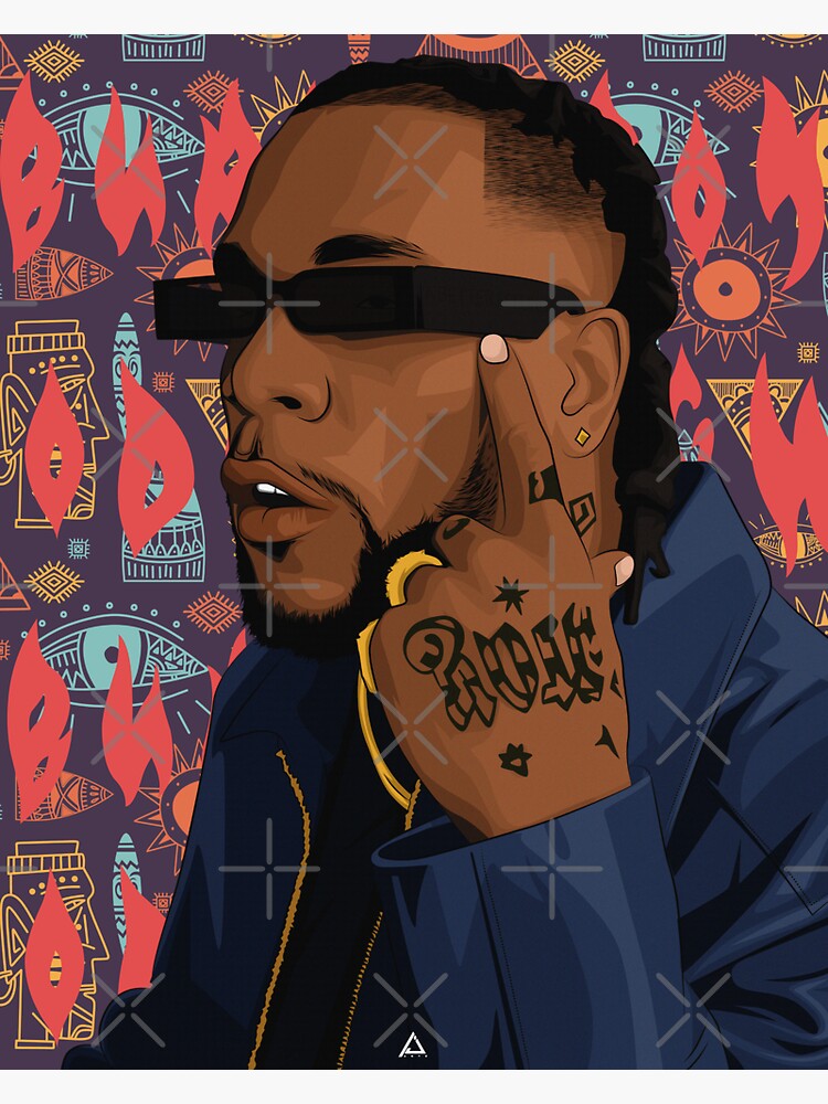 "BURNA BOY" Sticker for Sale by anjola91 | Redbubble