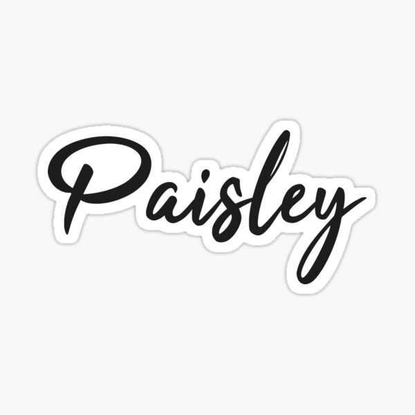 "Paisley" Sticker for Sale by JackCurtis1991 | Redbubble