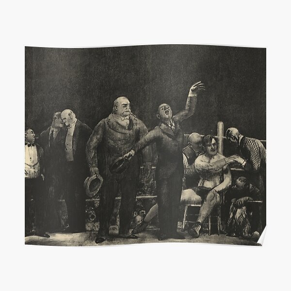 "Introducing John L. Sullivan - George Bellows" Poster for Sale by ...