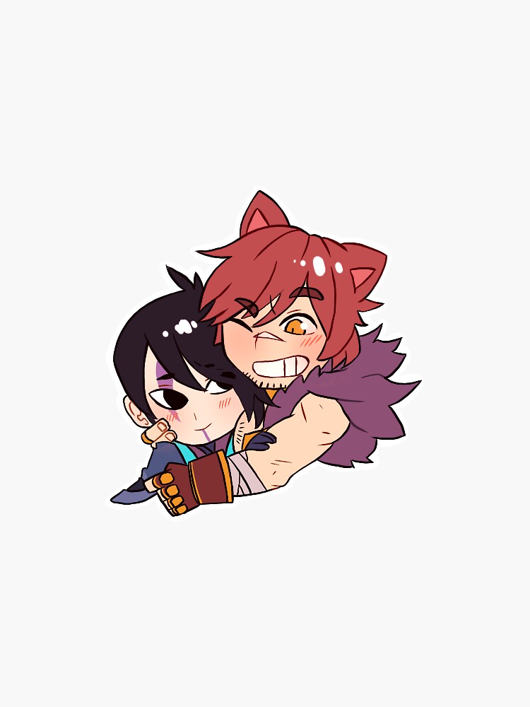 "Settphelios Hug" Sticker by Dedmerath | Redbubble