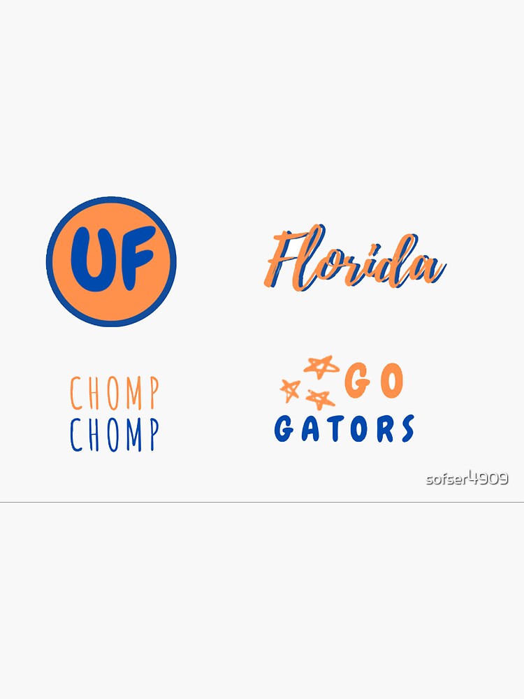 "UF Sticker 4 Pack" Sticker for Sale by sofser4909 | Redbubble