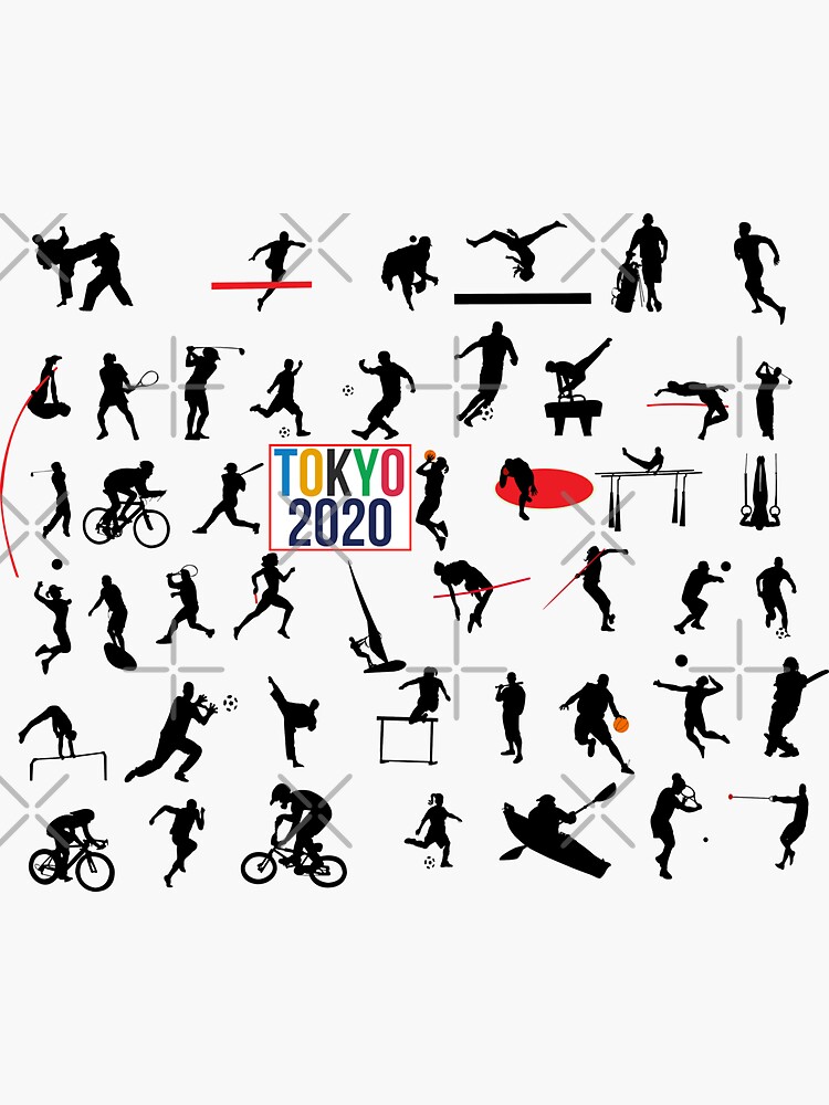 "Tokyo Olympic Games 2020" Sticker for Sale by ravishdesigns | Redbubble