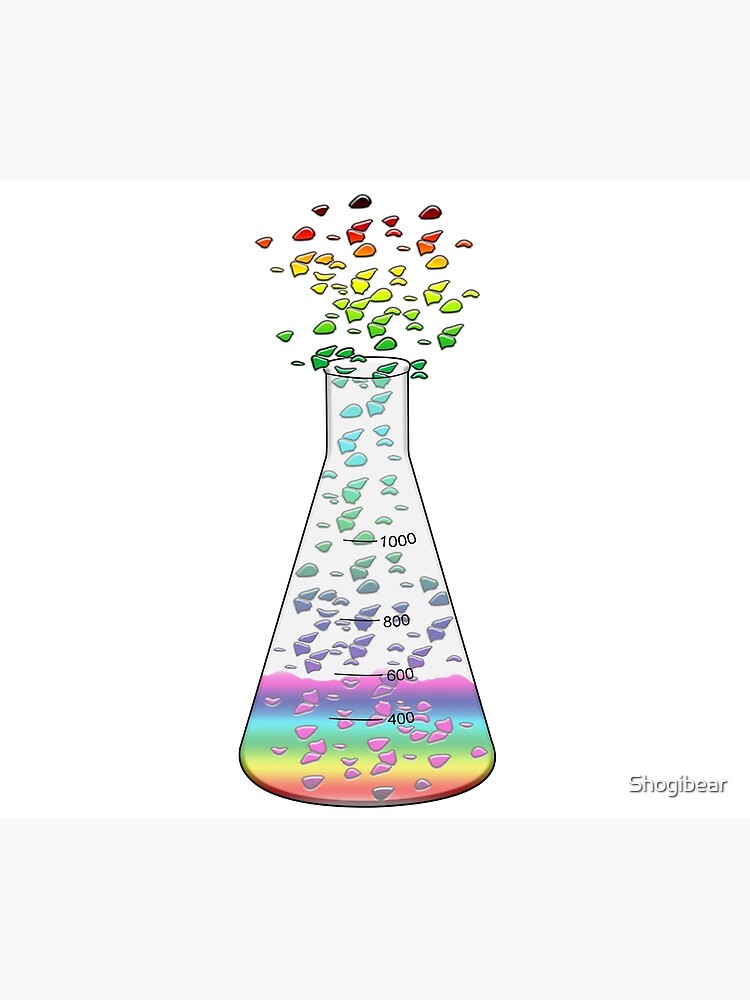 "Rainbow Erlenmeyer Beaker" Poster by Shogibear | Redbubble