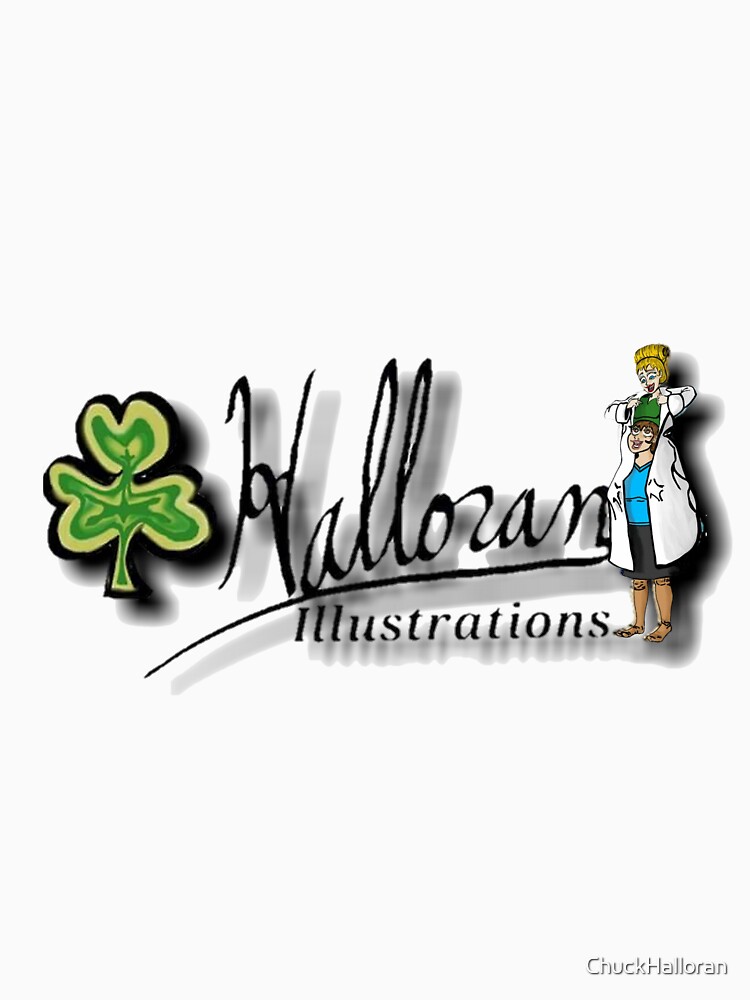 "Halloran Illustrations shadow logo" T-shirt for Sale by ChuckHalloran ...