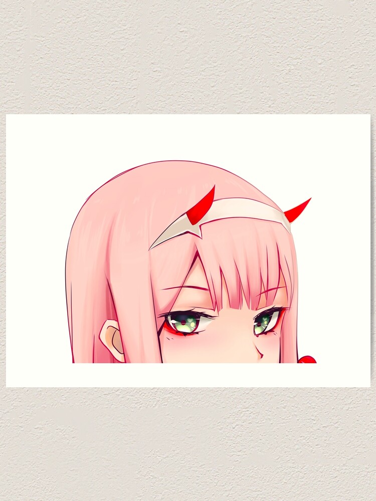 "ZERO TWO PEEK, darling in the franx" Art Print for Sale by AmyMeou ...