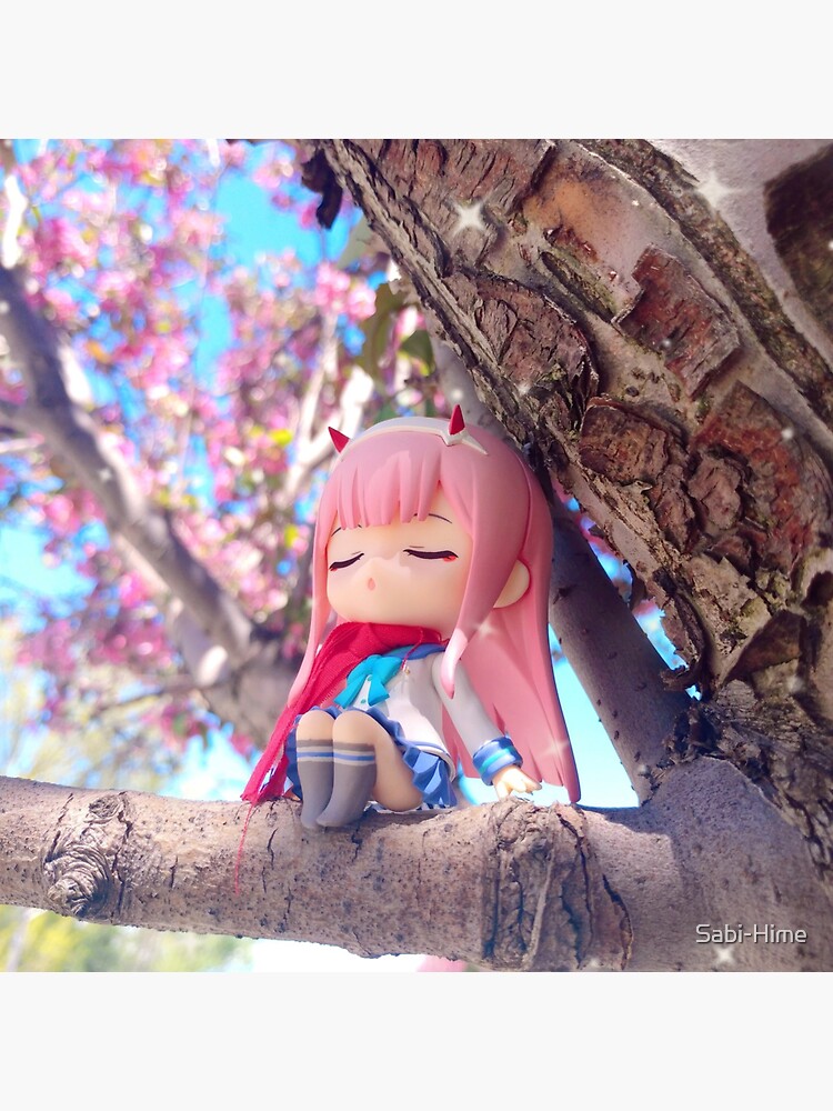 "Zero Two sleeping" Sticker by Sabi-Hime | Redbubble