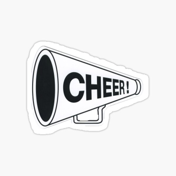 "cheer" Sticker for Sale by cassandrajill | Redbubble