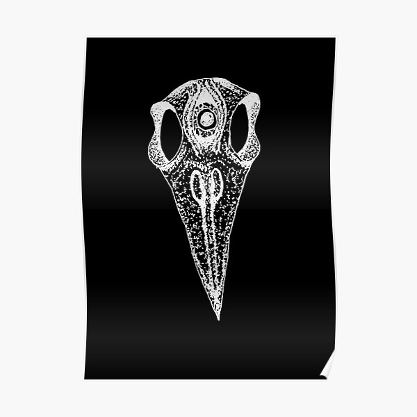 Third Eye Raven Inverted Colors Poster By Starvingart Redbubble
