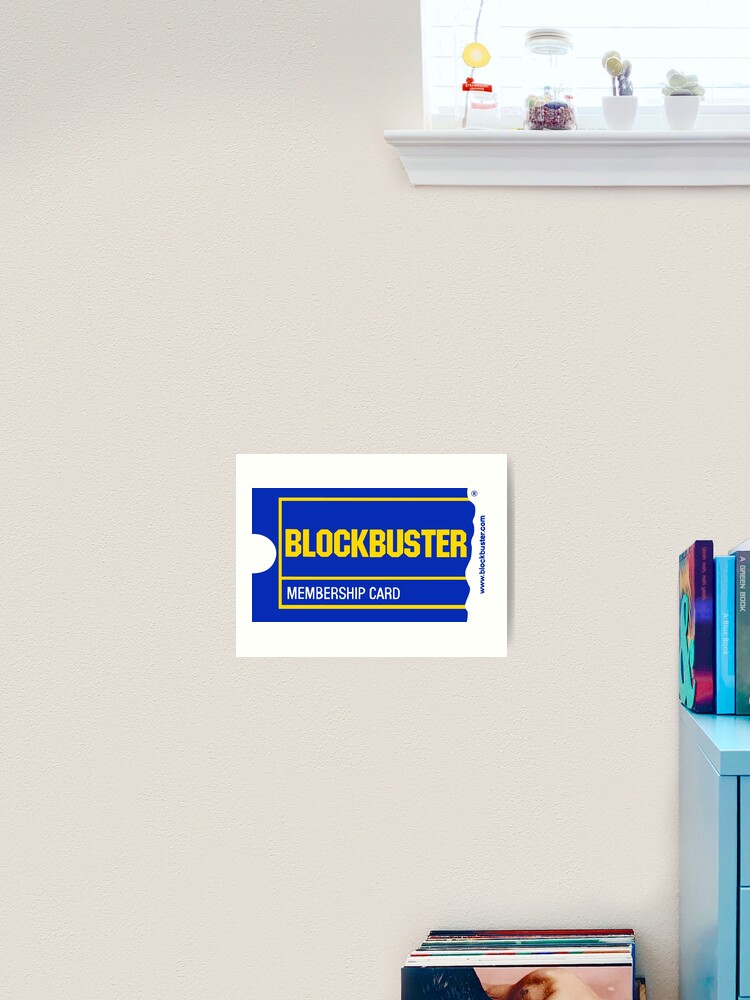 "Blockbuster Membership Card" Art Print for Sale by ajuly | Redbubble