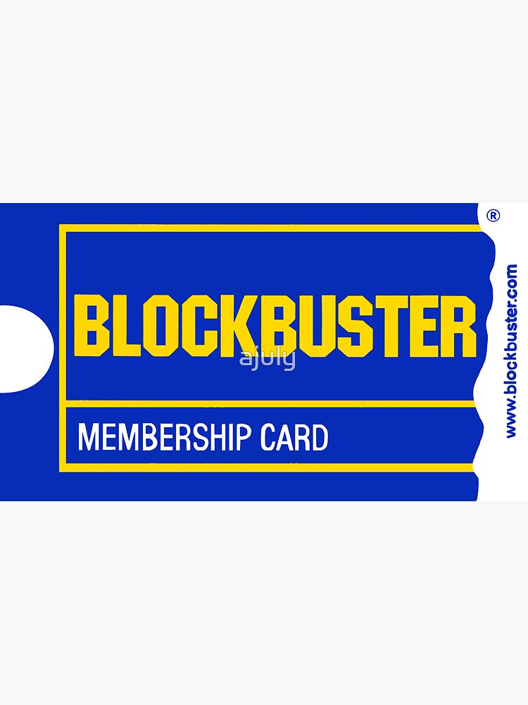 "Blockbuster Membership Card" Sticker for Sale by ajuly | Redbubble