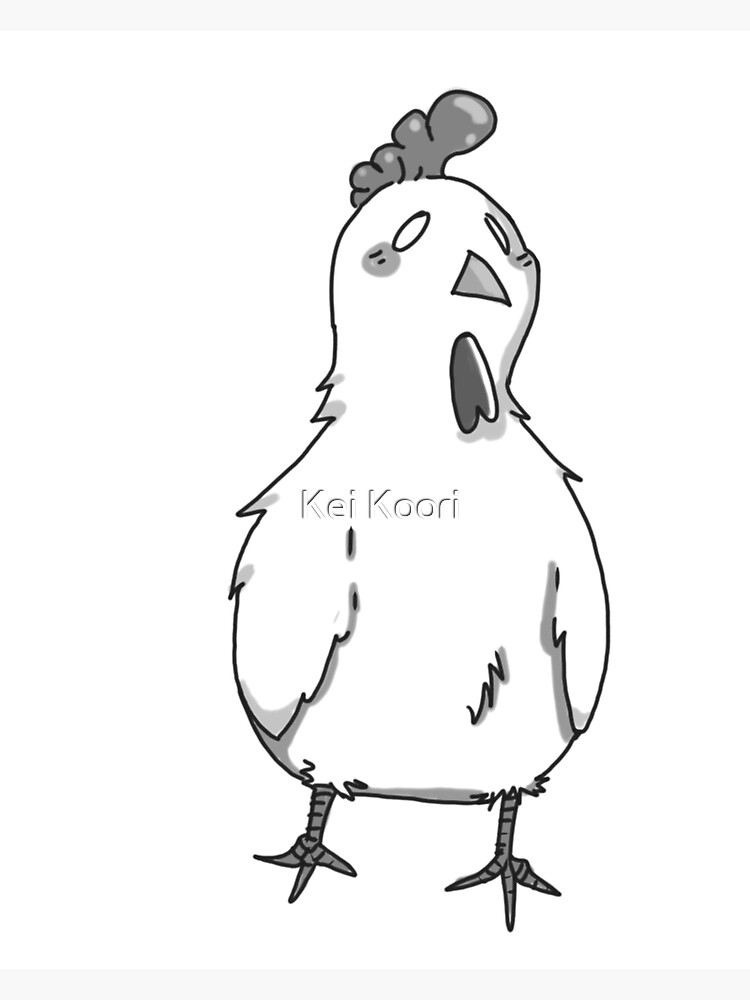 " Chibi Chicken" Sticker by Mpsychie | Redbubble