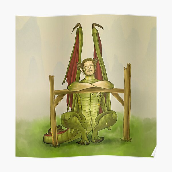 "Dragon!Dean" Poster by Werewolf-Dean | Redbubble