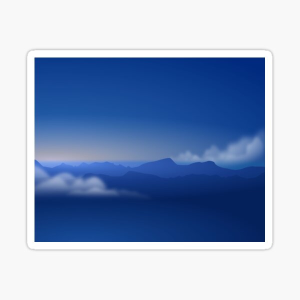 "Sky Blue" Sticker for Sale by sagalmarak | Redbubble