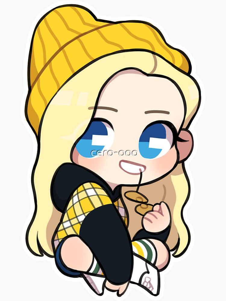 "LOONA Chibi 2.0 - Jinsoul" Sticker for Sale by cero-ooo | Redbubble