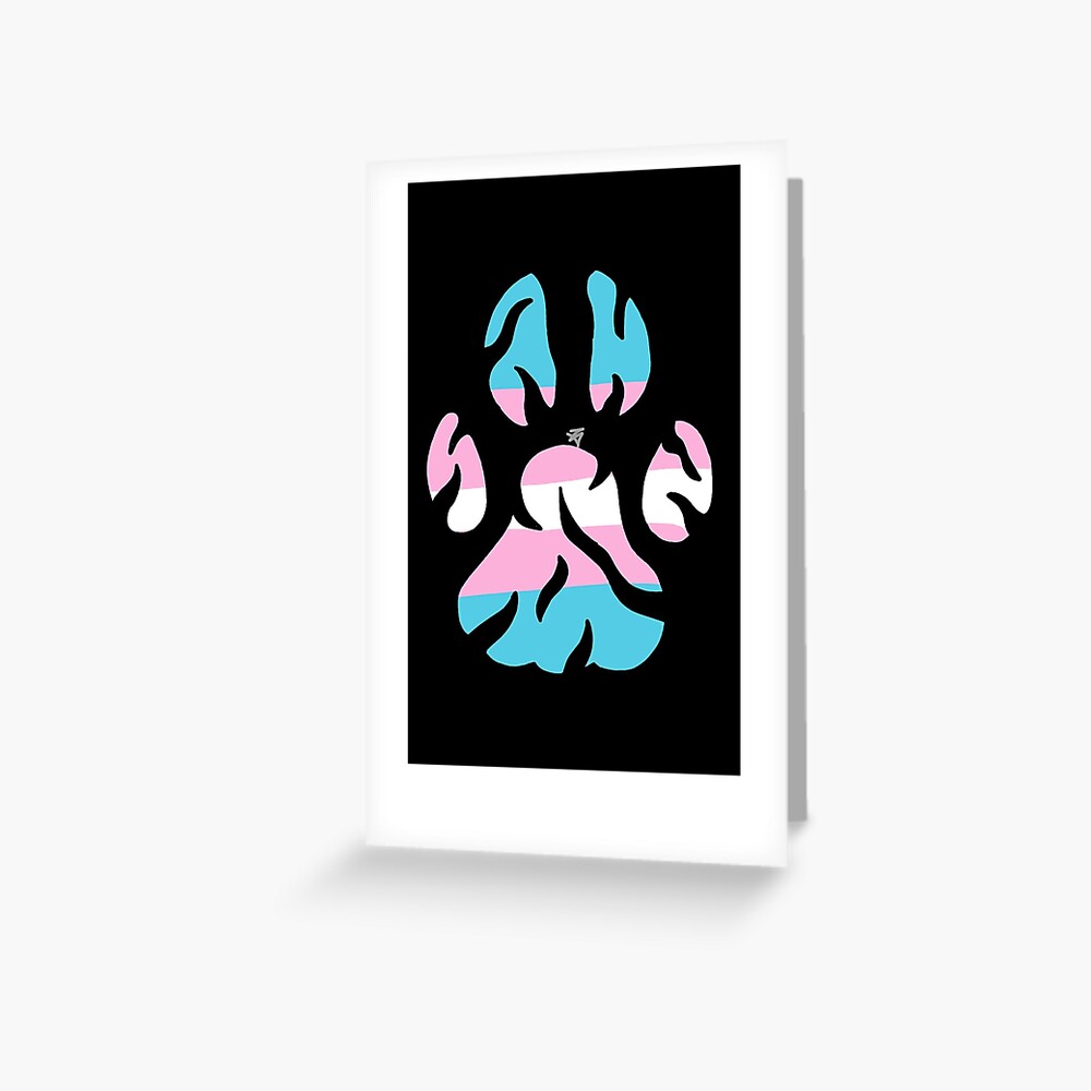 "Transgender Paw Pride Flag" Greeting Card by chingobuffy | Redbubble