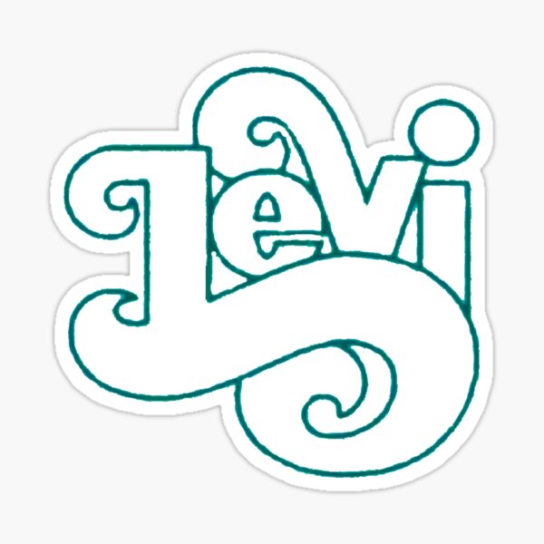 "Levi - title lettering typography text quotes" Sticker for Sale by ...