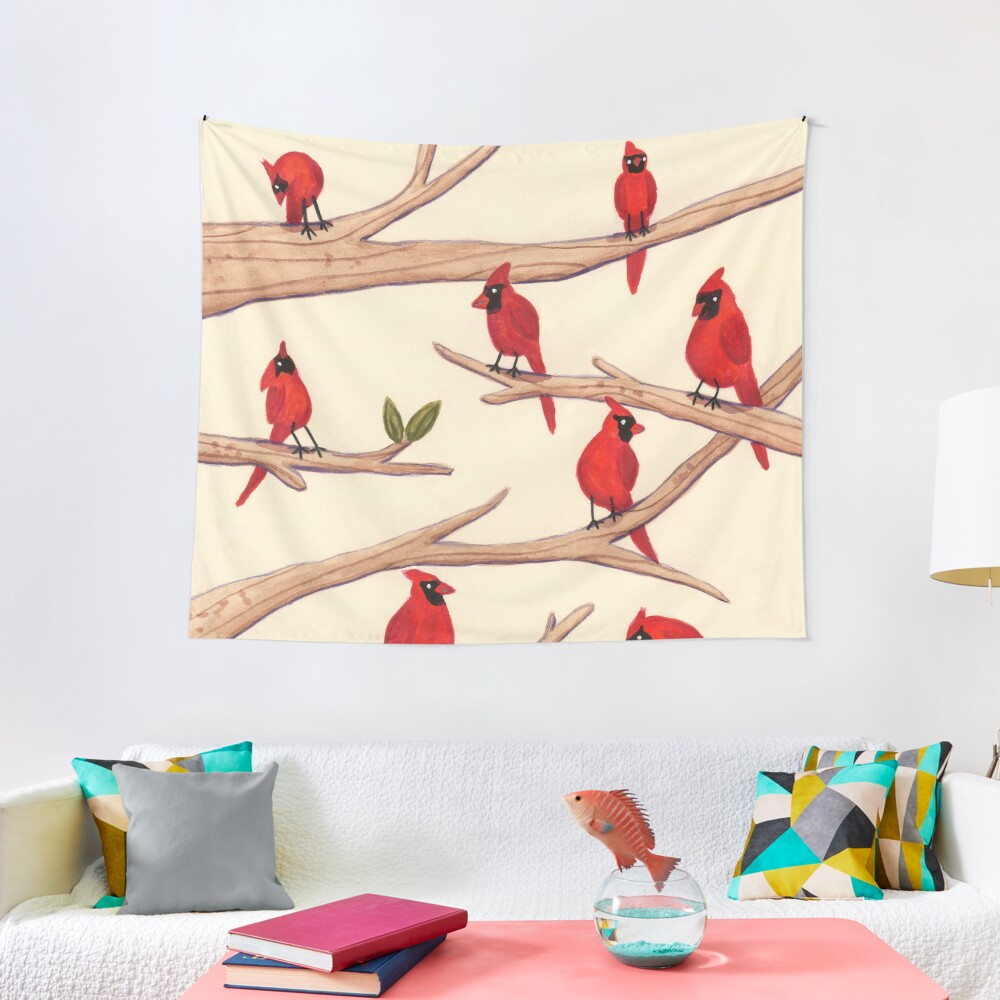 "Cardinals" Tapestry for Sale by SophieCorrigan | Redbubble