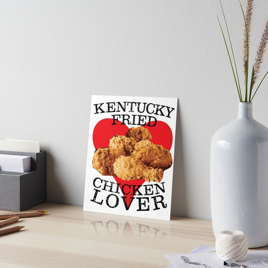 "KFC Lover I Love Fried Chicken" Art Board Print by LifedankArt | Redbubble