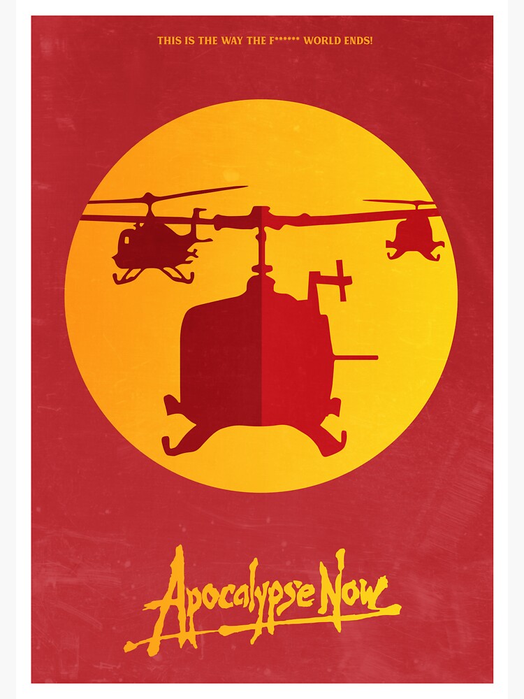 "APOCALYPSE NOW - Minimalist Design" Sticker for Sale by 1881graphics ...