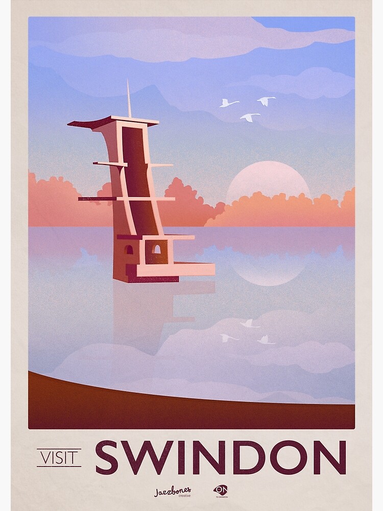 "Visit Swindon - Travel Poster - Coate Water" Poster for Sale by ...