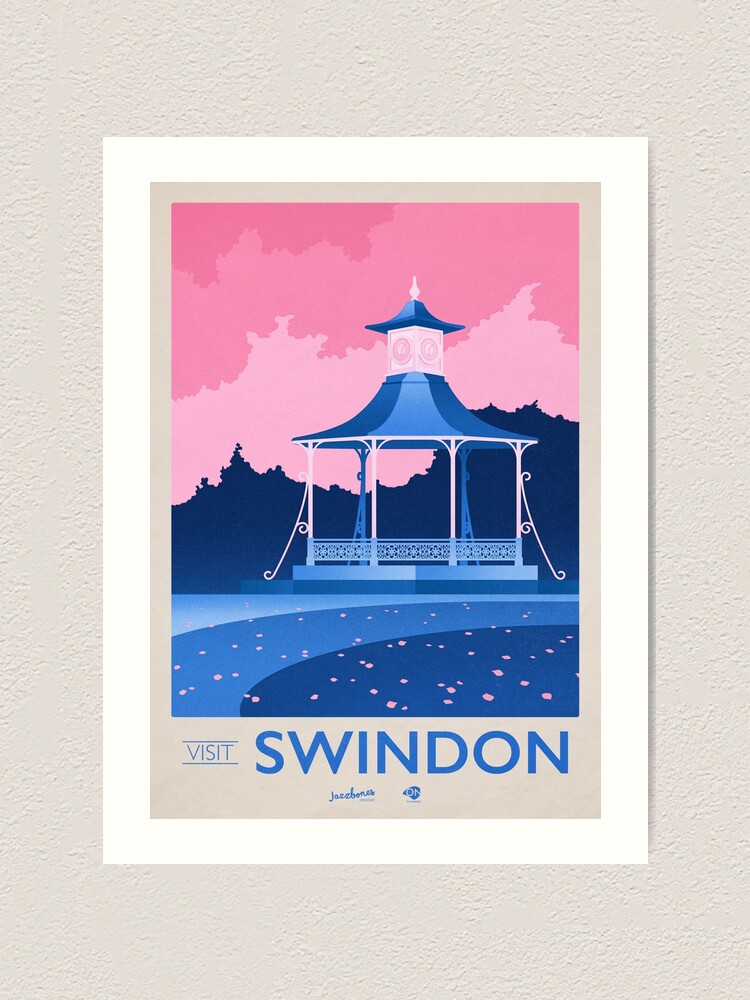 "Visit Swindon - Travel Poster - Old Town Gardens" Art Print for Sale ...