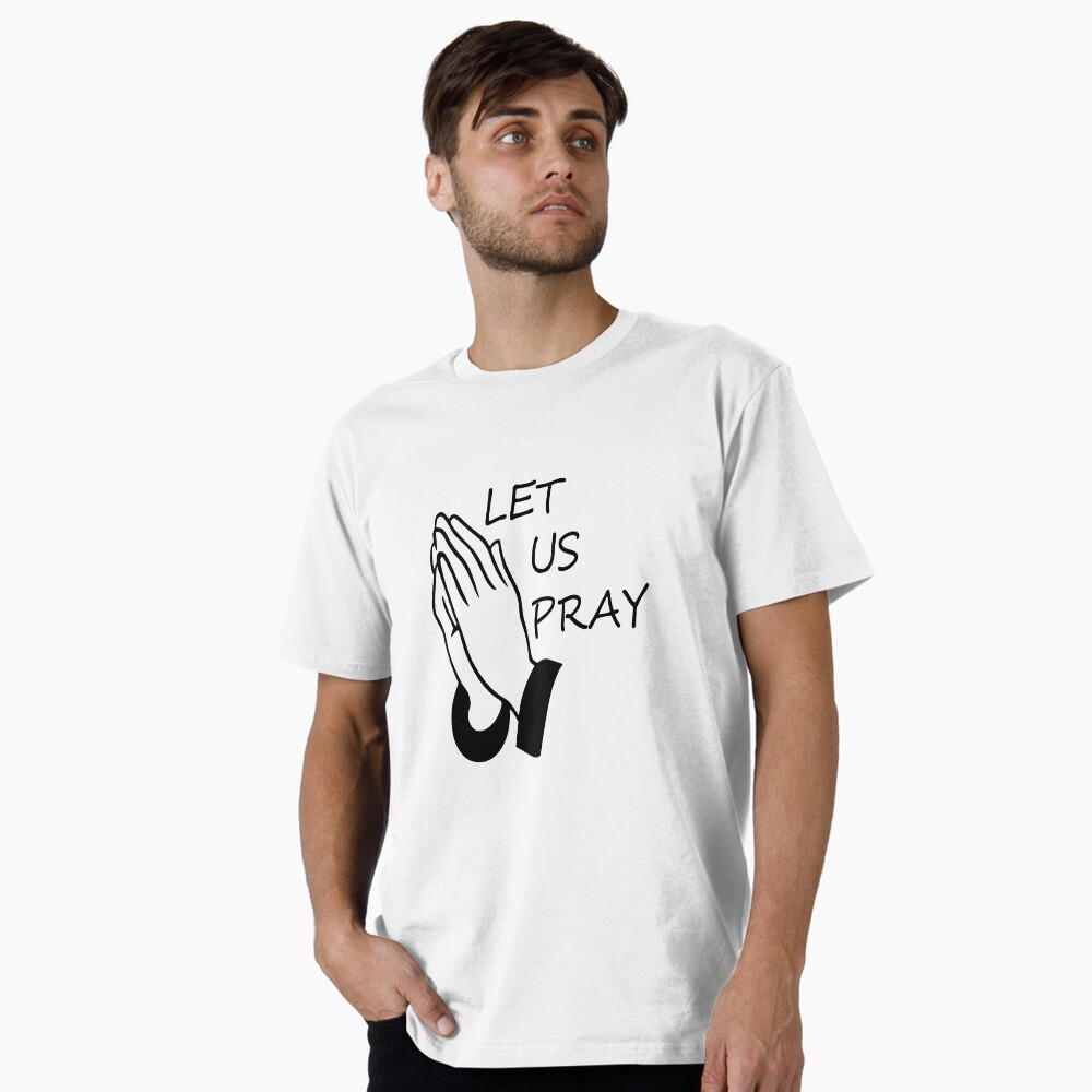 "Let Us Pray" Sticker for Sale by DiverseMerch | Redbubble