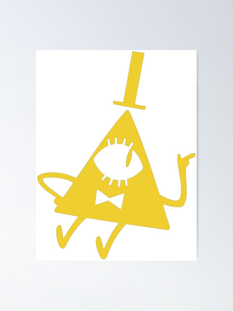 "Flat Color Bill Cipher" Poster for Sale by skullnuku | Redbubble